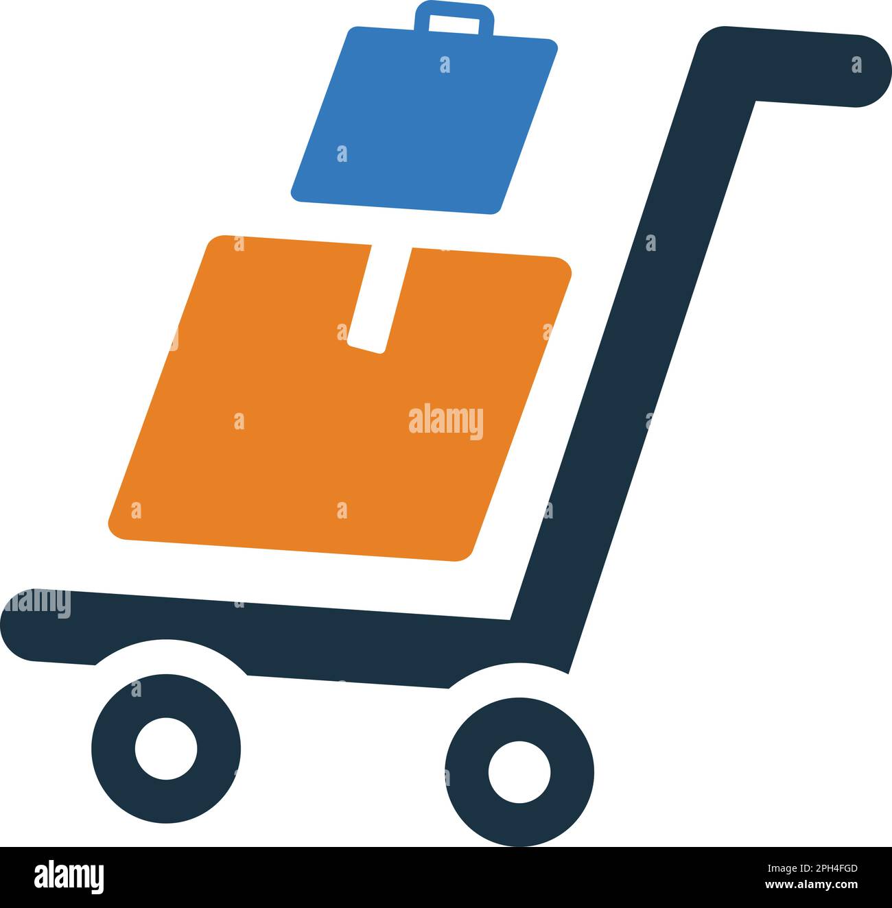 Delivery Trolley icon. Flat style vector EPS use in infographics,web ...