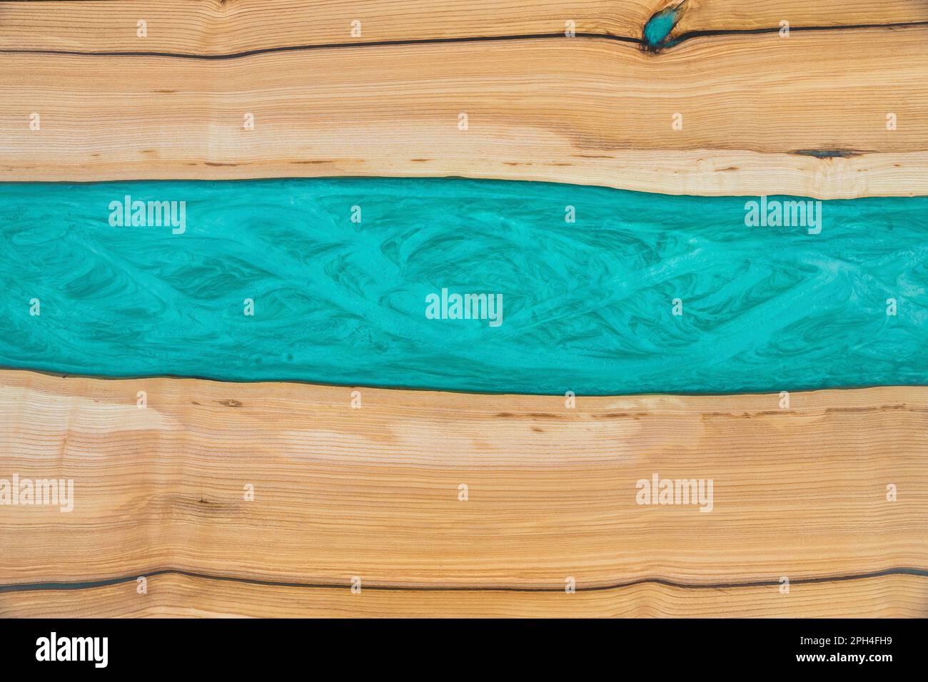 beautiful epoxy dining table top view. Background Stock Photo - Alamy