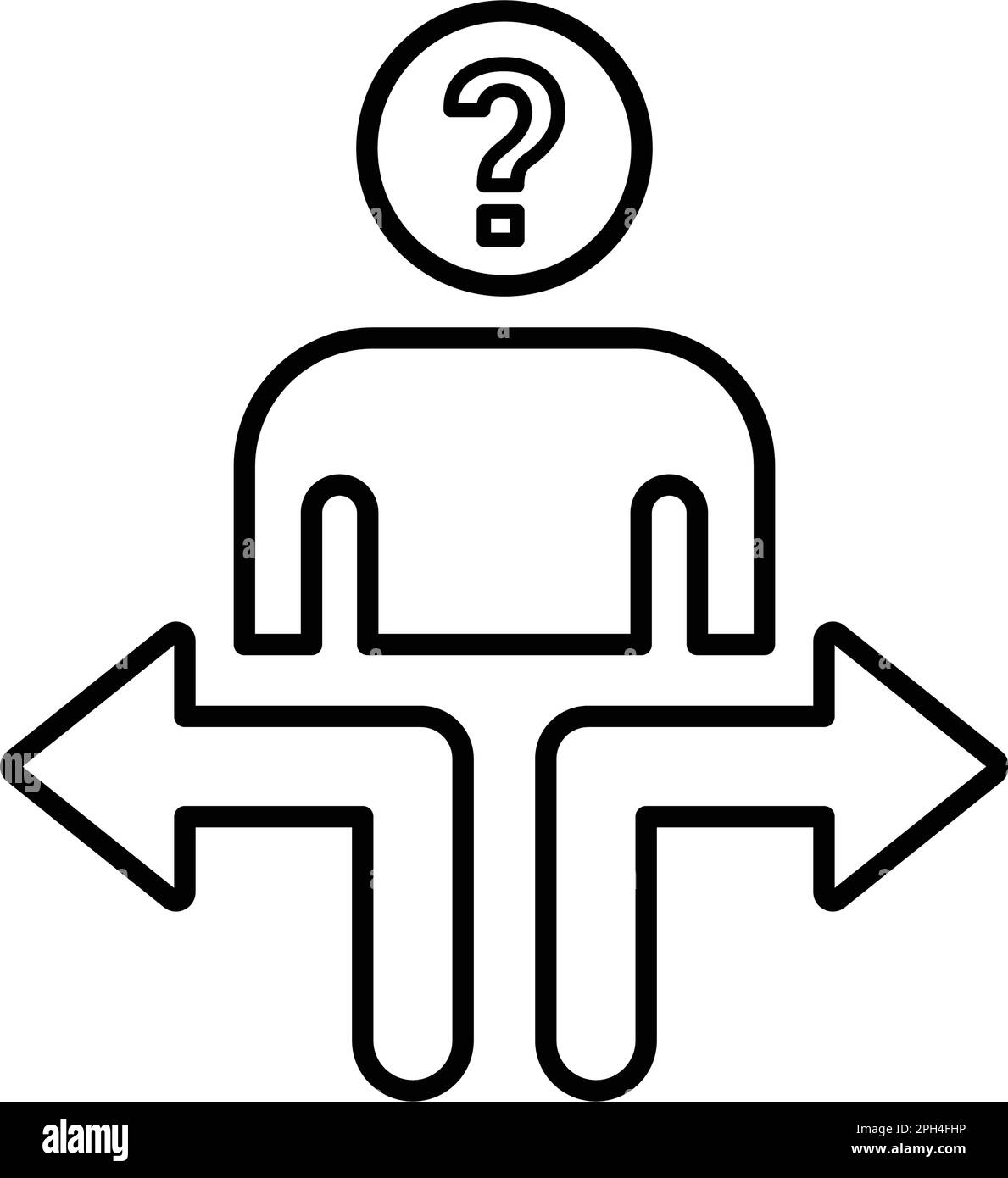 Decision Making icon. Flat style vector EPS use in infographics,web ...