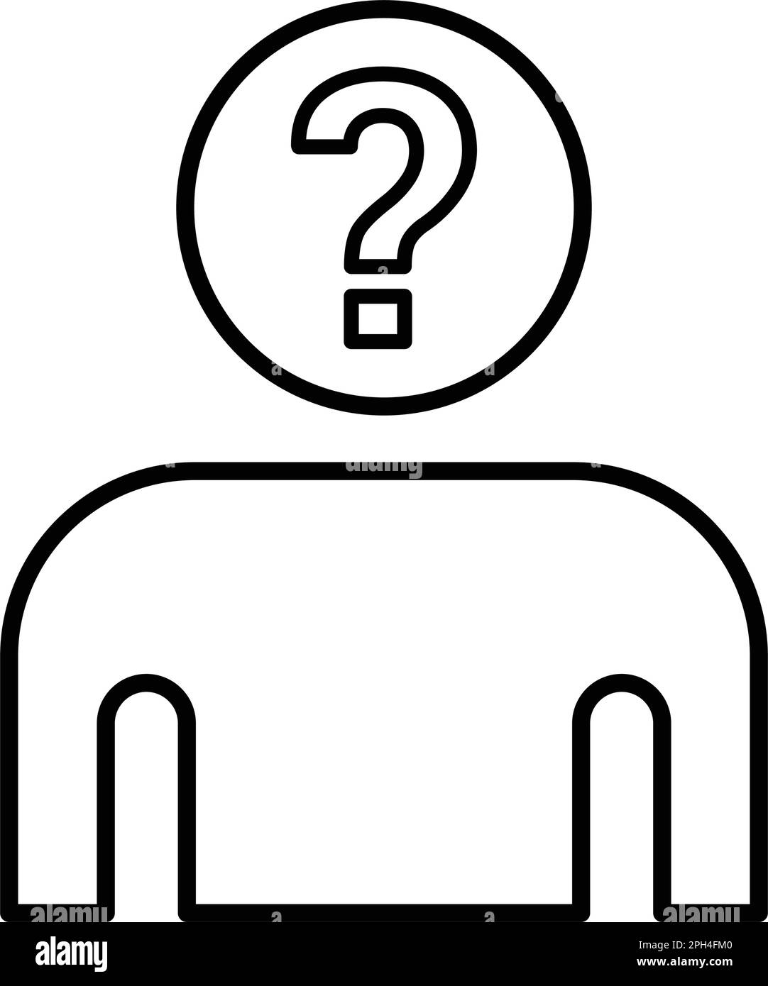 Confusion icon. simple vector graphics design template vector ...