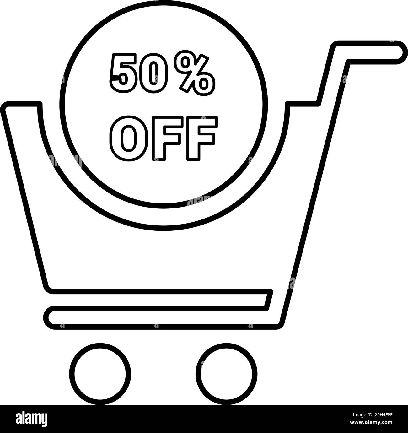 Shopping Discount icon. Fully editable vector EPS use for printed ...