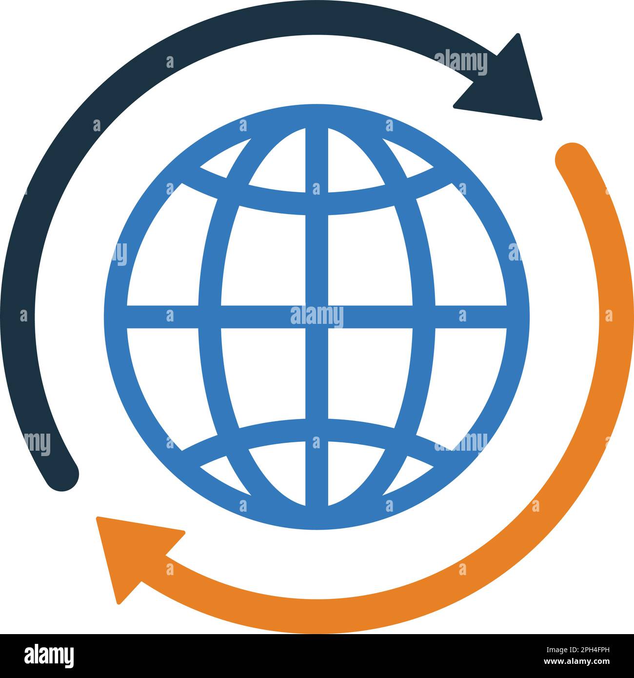 Global Communication icon. Flat style vector EPS use in infographics ...