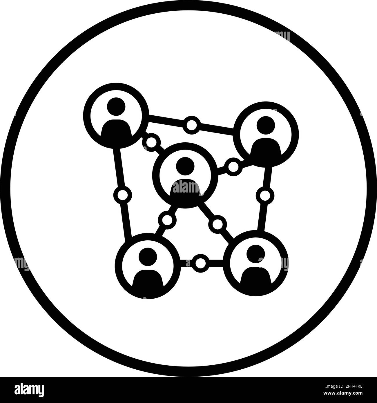 Connections & Networks icon design template vector illustration for ...