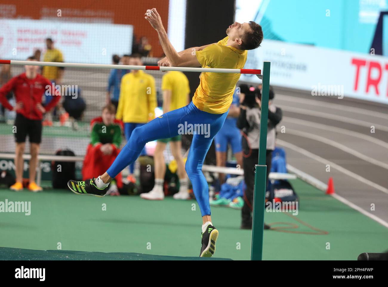 Andrii PROTSENKO of Ukraine High Jump Men Qualification during the ...
