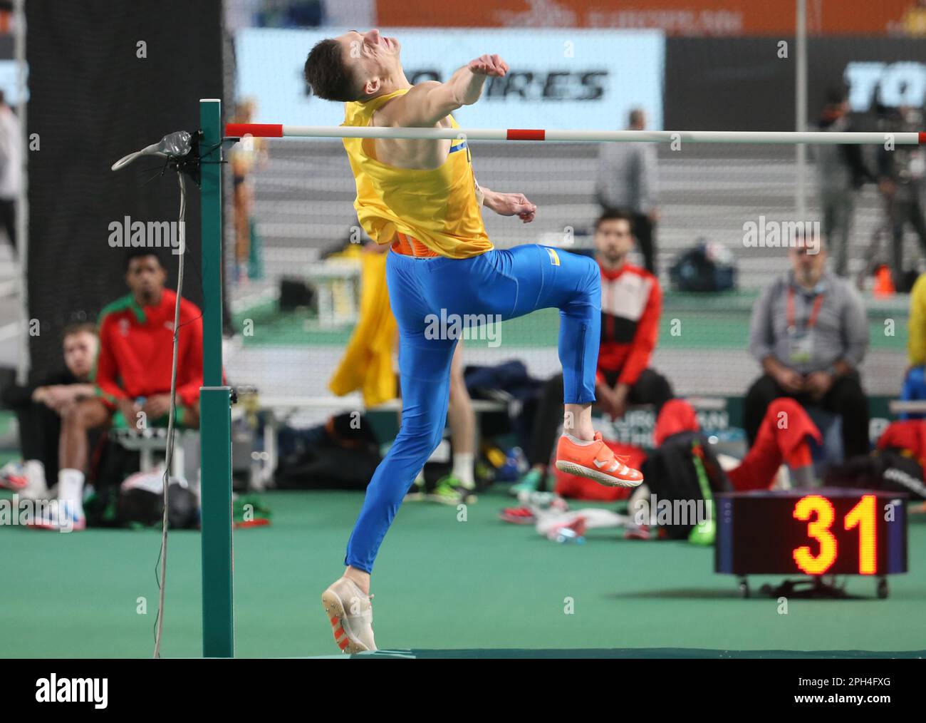 Vadym KRAVCHUK of Ukraine High Jump Men Qualification during the ...