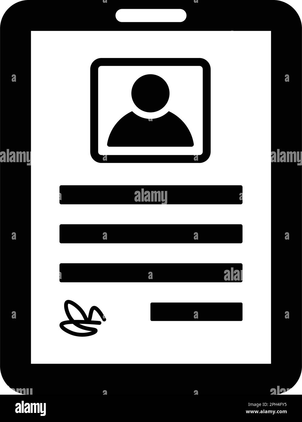 Identity Card icon. Flat style vector EPS use in infographics,web ...