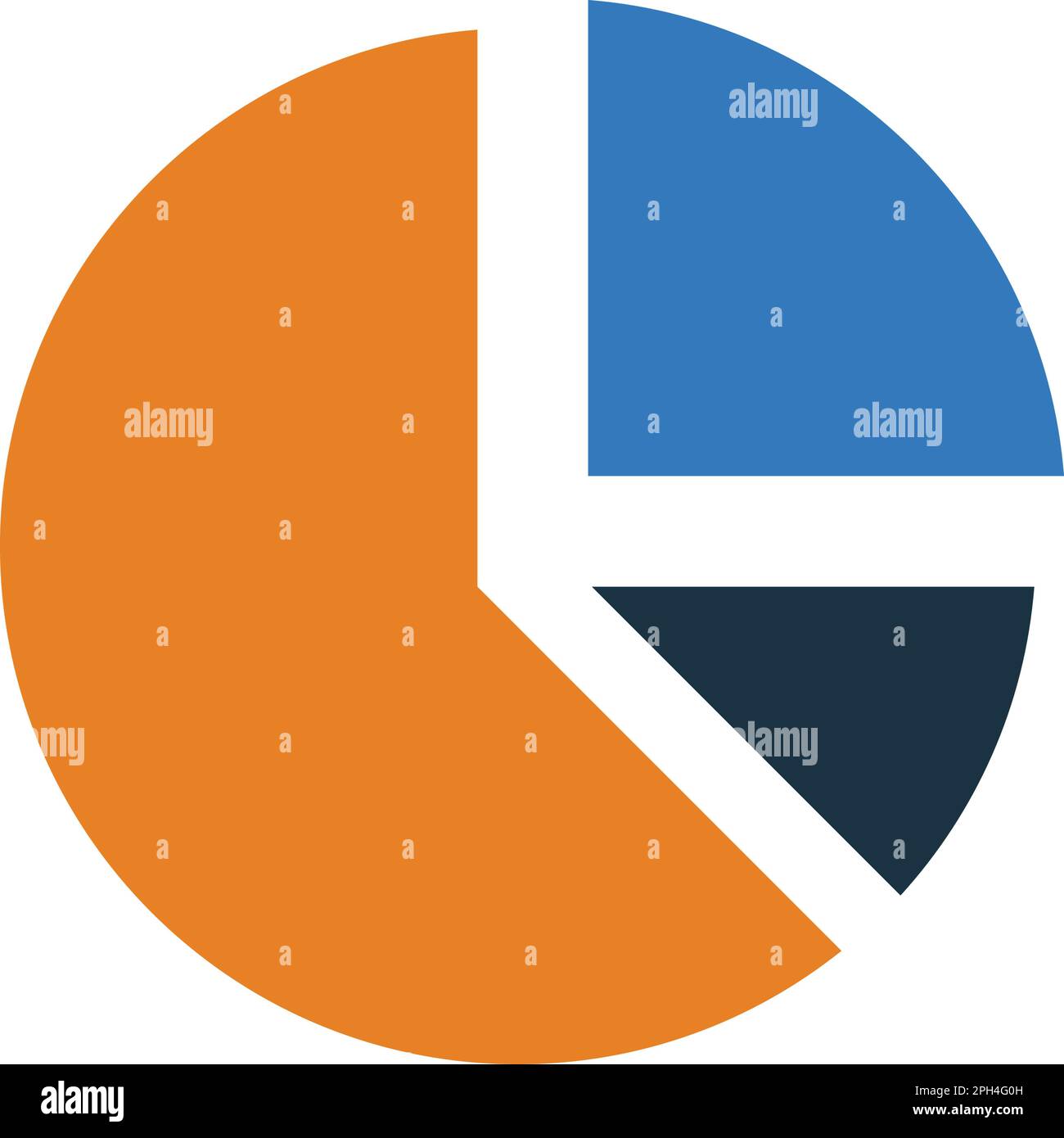 Pie in pie chart Stock Vector Images - Alamy