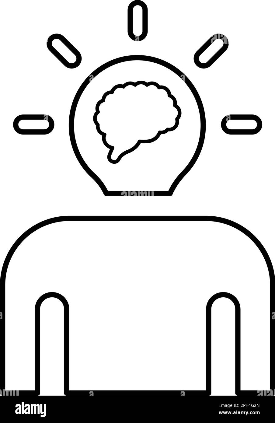 Creative Thinking icon. Flat style vector EPS use in infographics,web ...