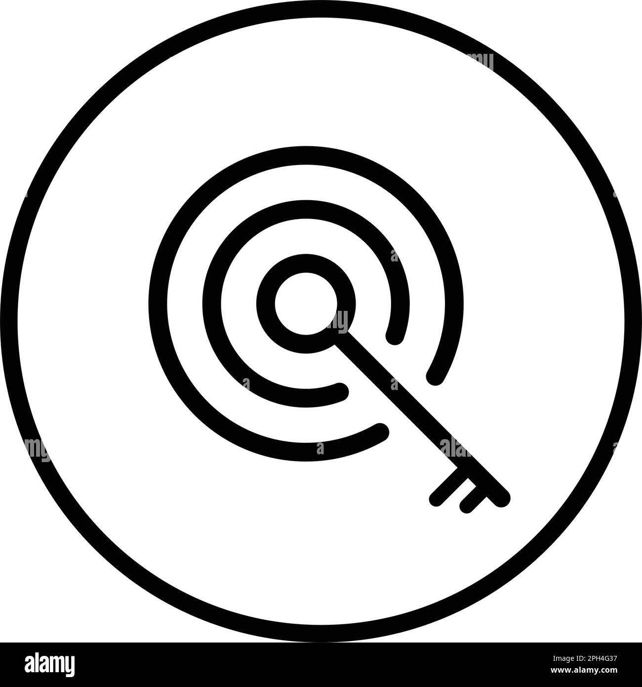 Key Target icon. Flat style vector EPS use in infographics,web design ...