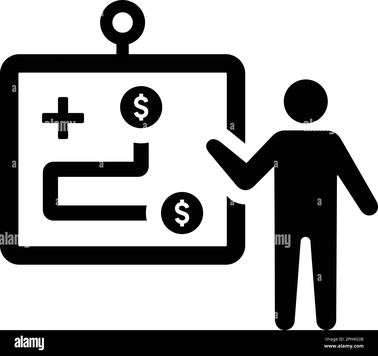 Presenting Strategy Plan icon use in mobile and app development or ...
