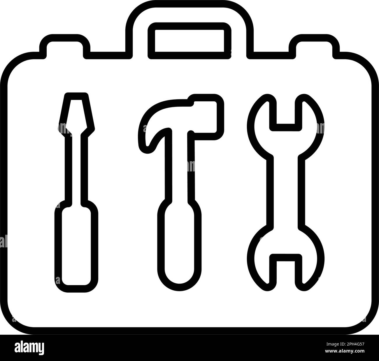 Toolbox icon symbol for use on mobile apps, print media and web design ...