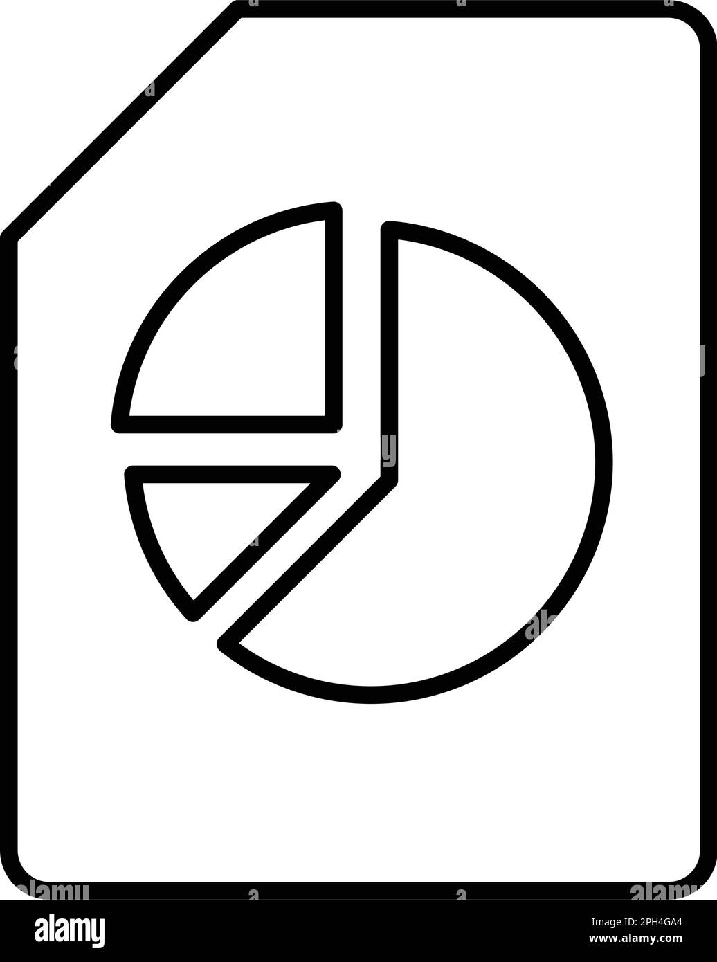 Pie Chart Report icon use in mobile and app development or commercial ...