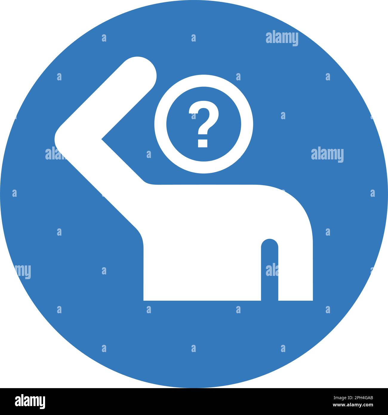 Doubt icon. Flat style vector EPS use in infographics,web design ...