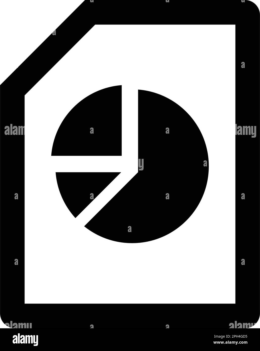 Pie Chart Report icon use in mobile and app development or commercial ...