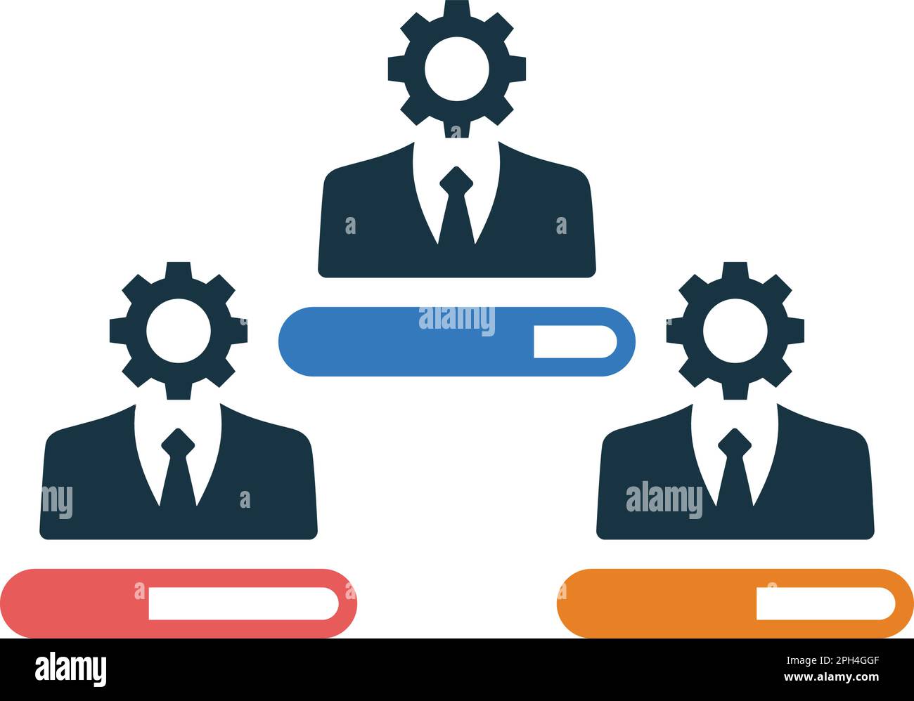 Worker Performance icon symbol for use on mobile apps, print media and ...