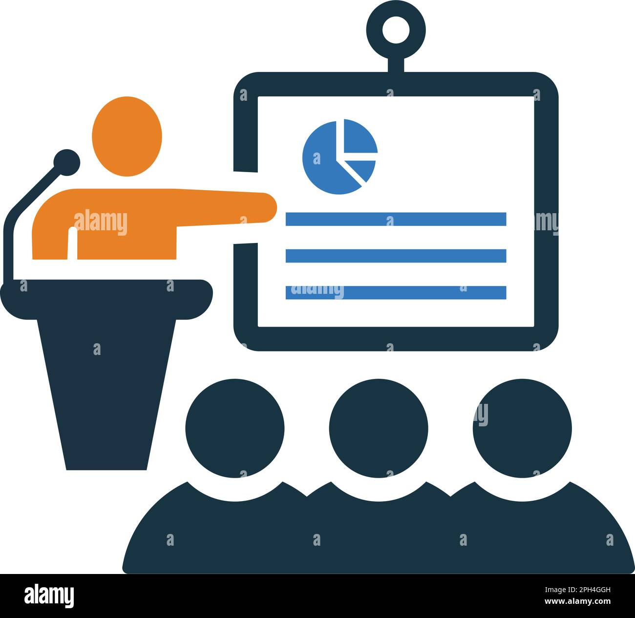 Public Presentation icon use in mobile and app development or ...