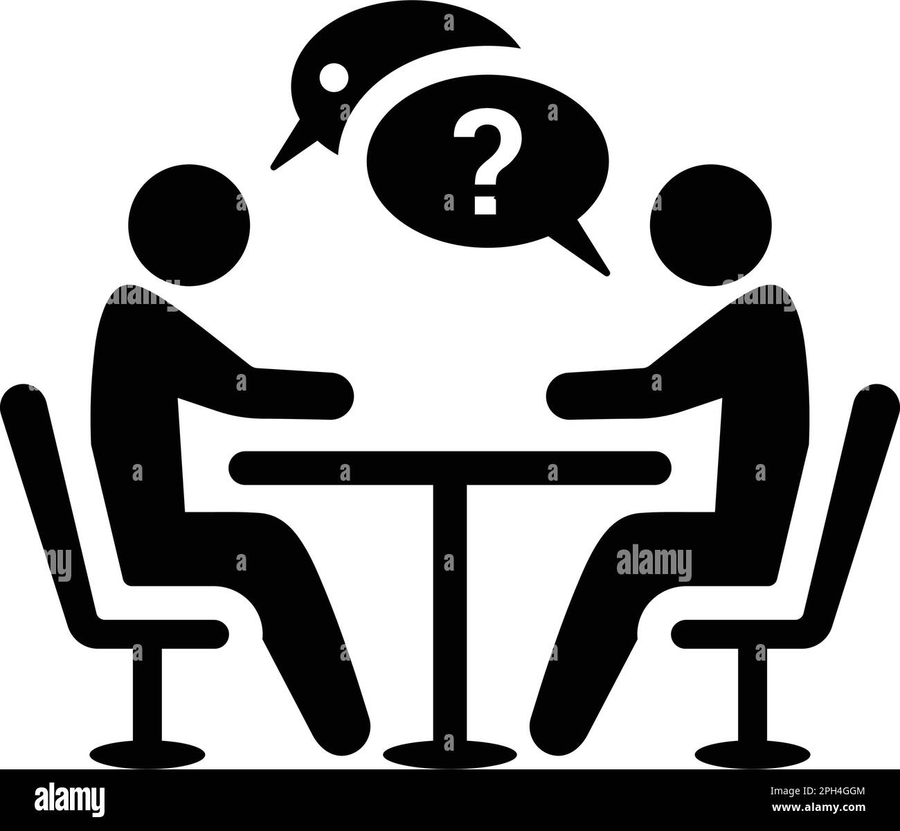 Interview icon. Flat style vector EPS use in infographics,web design ...