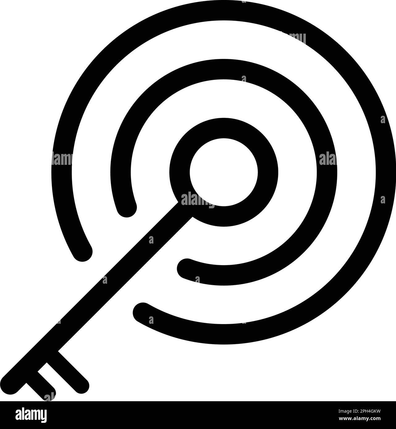 Key Target icon. Flat style vector EPS use in infographics,web design ...