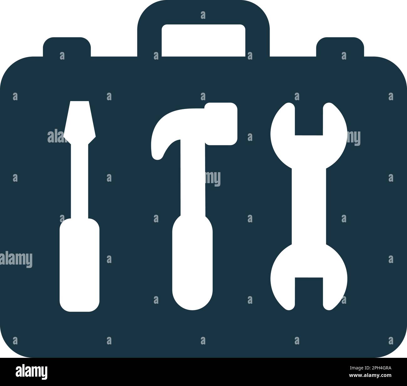 Toolbox icon symbol for use on mobile apps, print media and web design ...