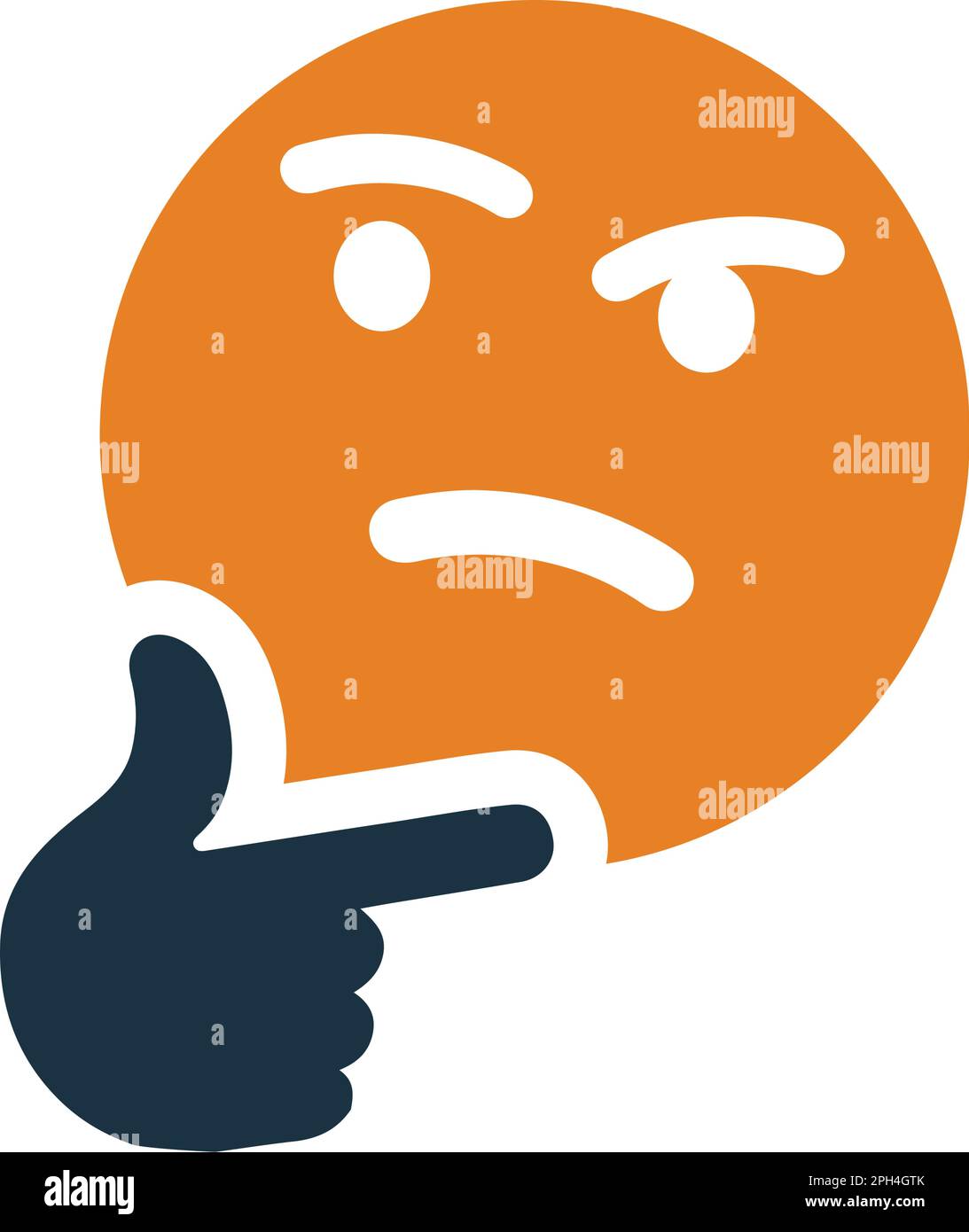 Thinking icon symbol for use on mobile apps, print media and web design ...