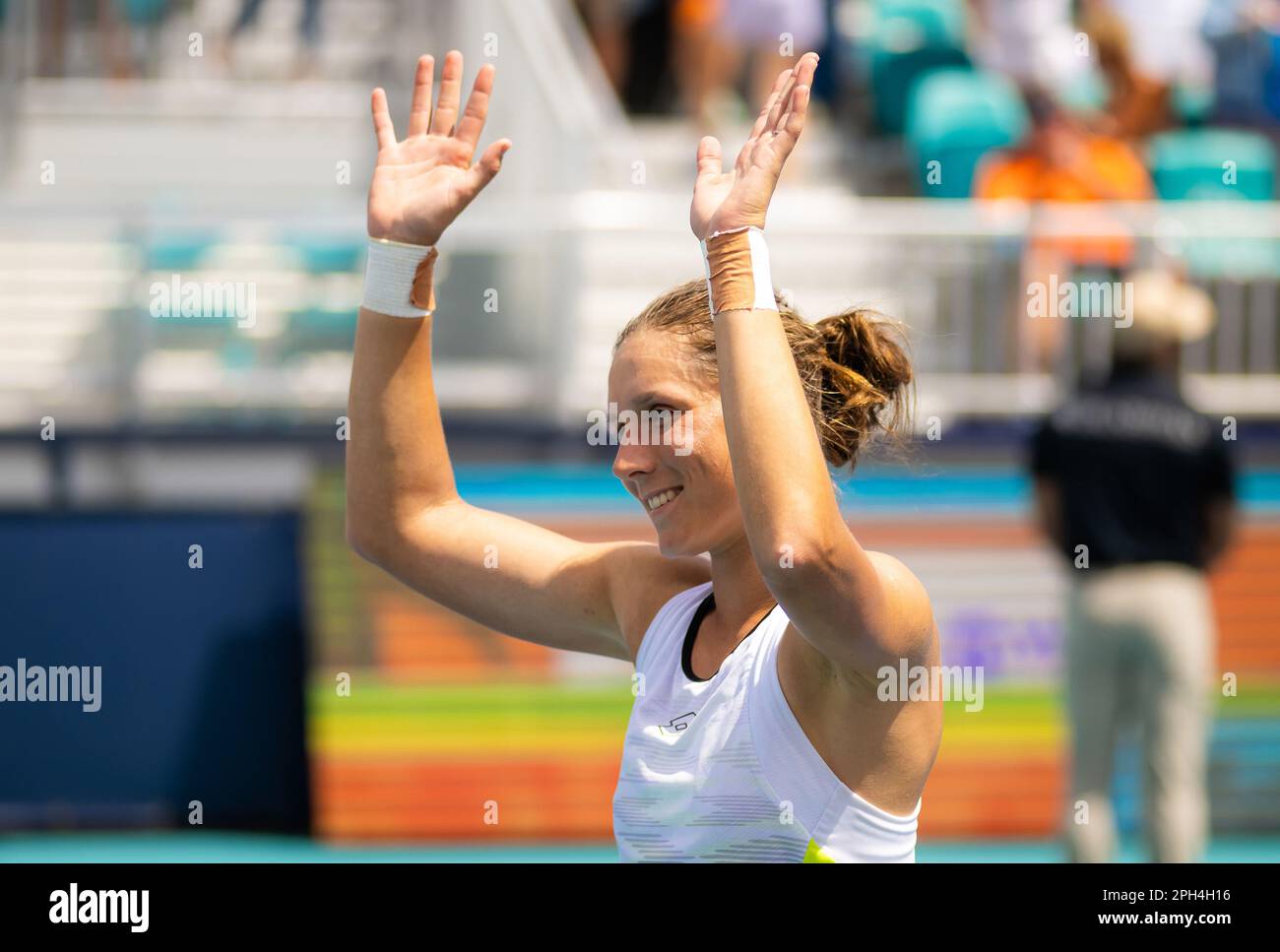 Varvara Gracheva of Russia in action during the second round of the ...