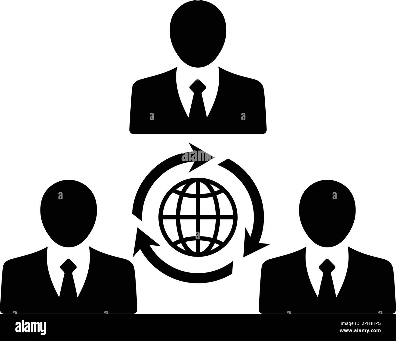 Teamwork network icon symbol for use on mobile apps, print media and ...