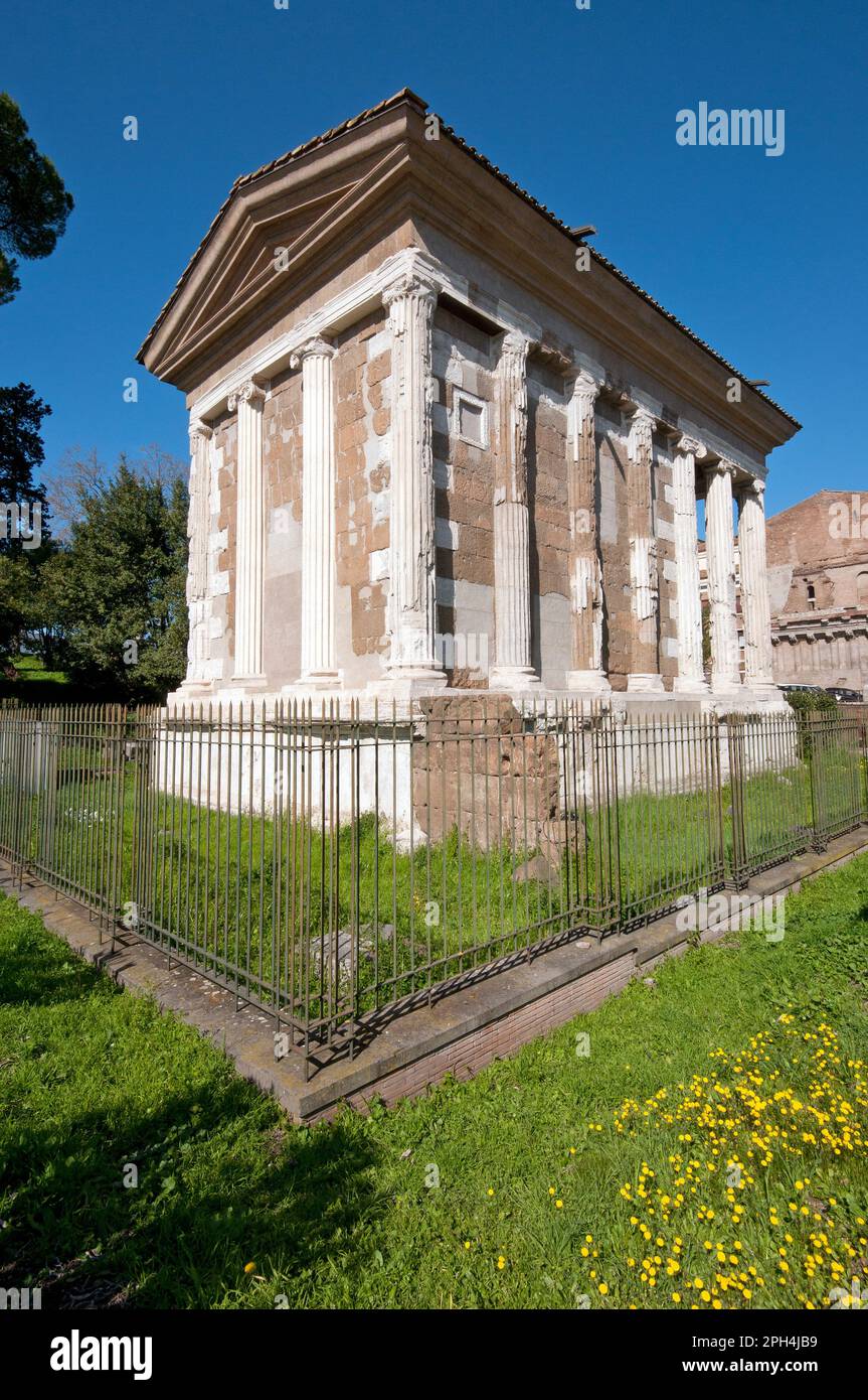 Temple of Portunus in Foro Boario, Rome, Italy Stock Photo - Alamy