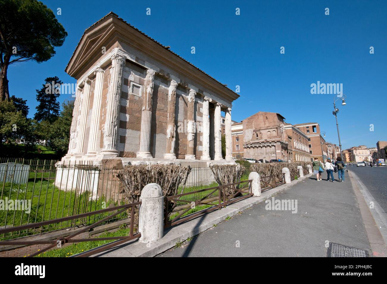 Temple of Portunus in Foro Boario, Rome, Italy Stock Photo - Alamy