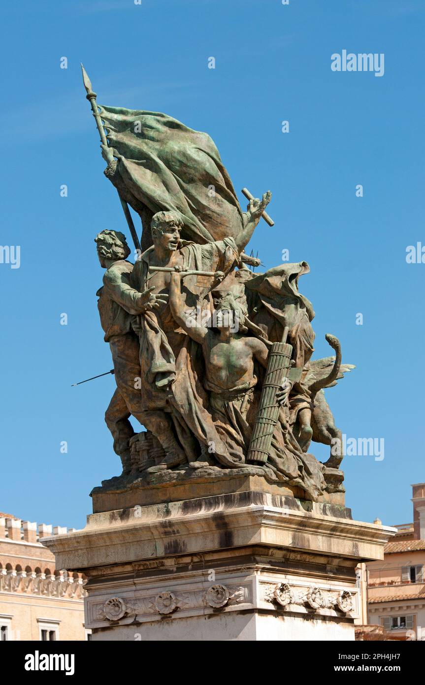 Sculptural group "L'Azione" (by Francesco Jerace, 1853-1937 ...