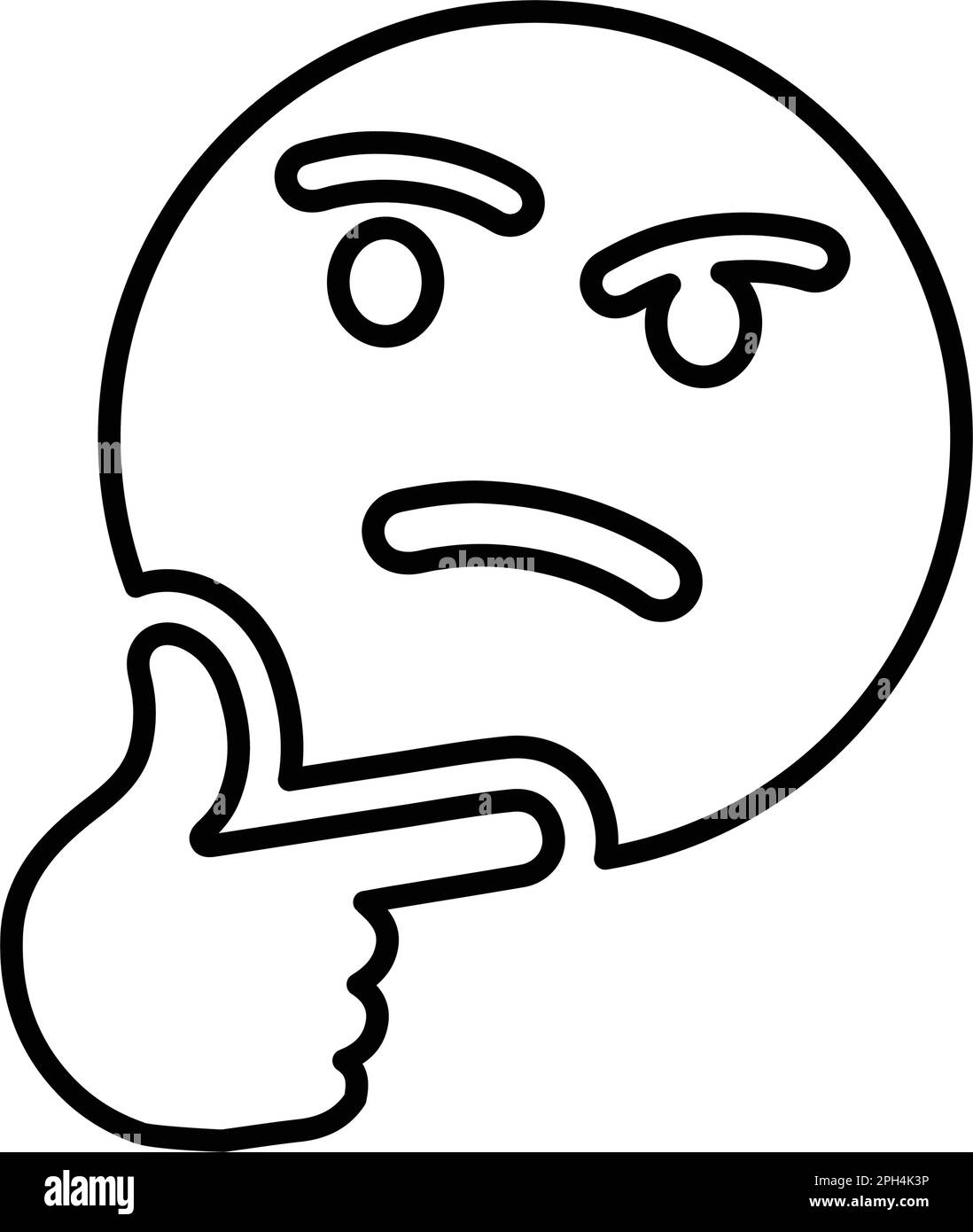 Thinking icon symbol for use on mobile apps, print media and web design ...