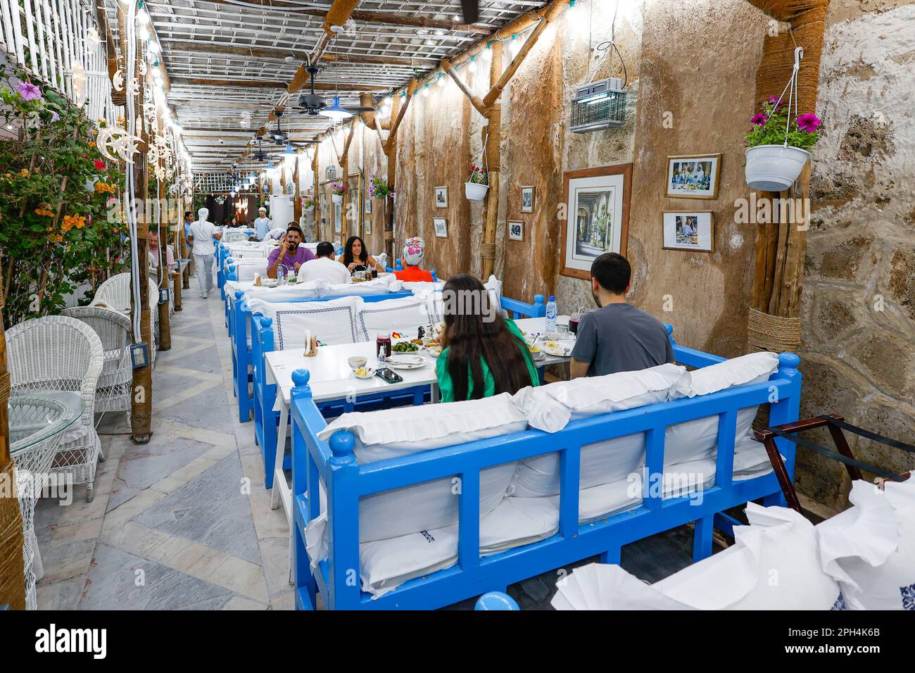 View of the Arabian Tea House in the Al Fahidi Historical District at ...