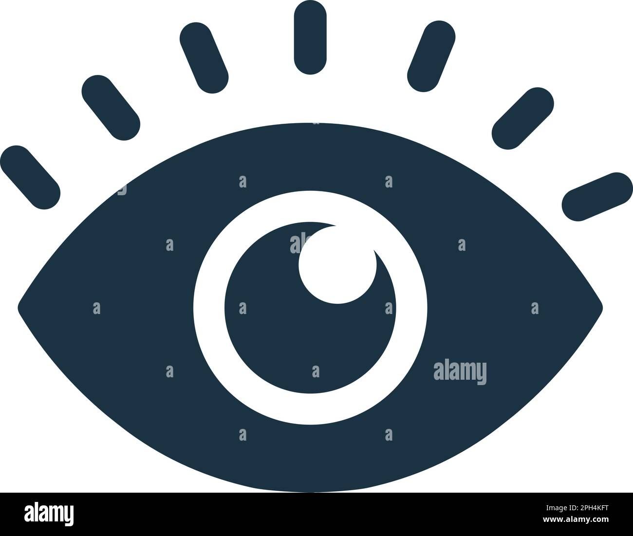 Vision icon symbol for use on mobile apps, print media and web design ...