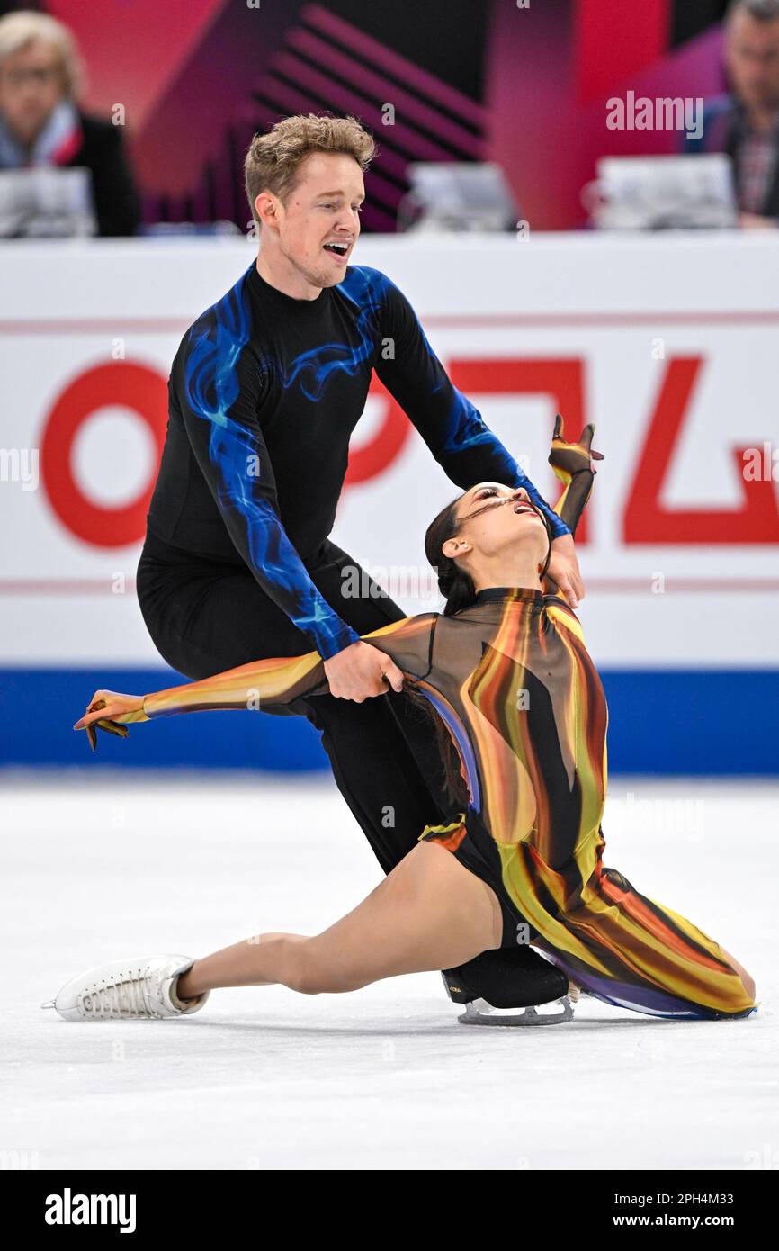 SAITAMA, JAPAN - MARCH 25: Madison Chock and Evan Bates of the United ...
