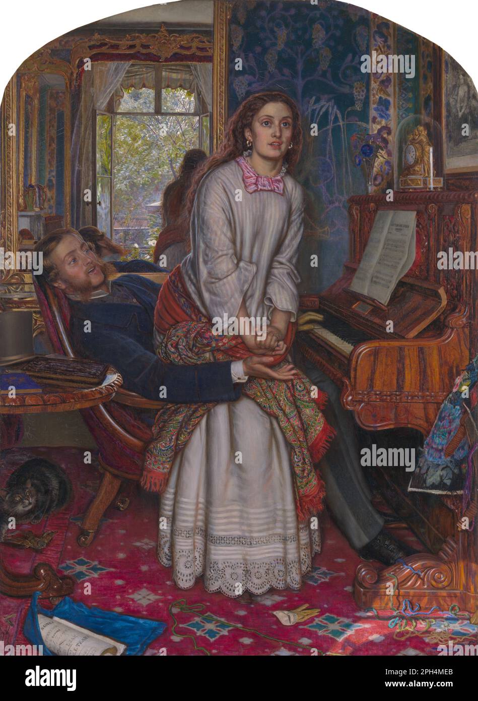 The Awakening Conscience 1853 by William Holman Hunt Stock Photo - Alamy