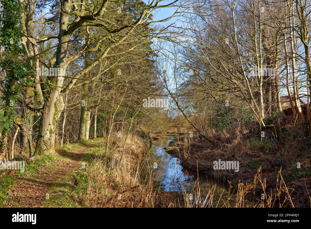The Mill Pond area of the Angus Village of Friockheim next to Lunan ...
