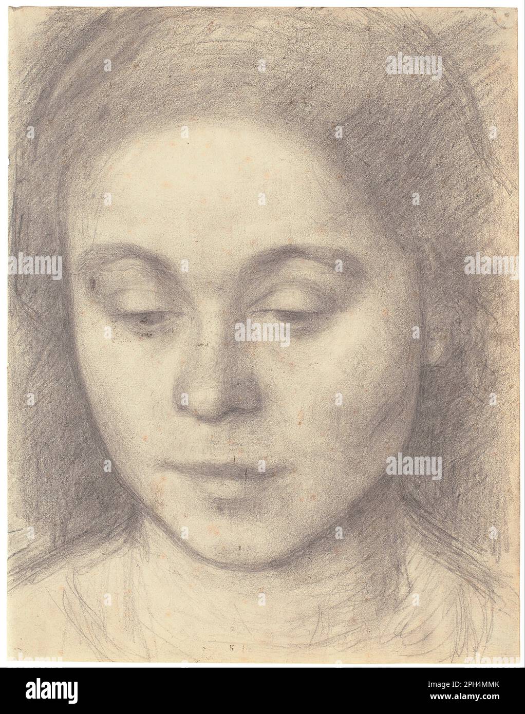 Portrait of Ida, the Artist's Wife 1898 by Vilhelm Hammershoi Stock ...