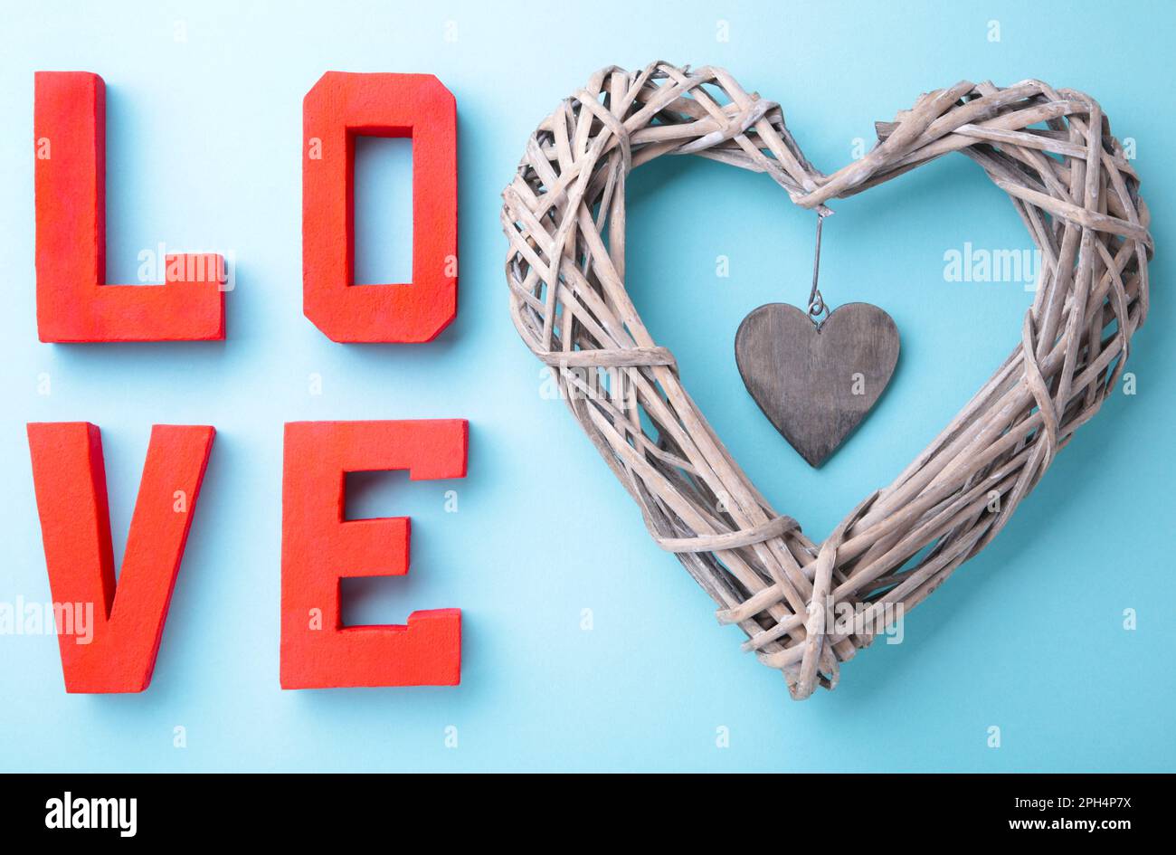 Alphabet letters red heart valentine hi-res stock photography and ...