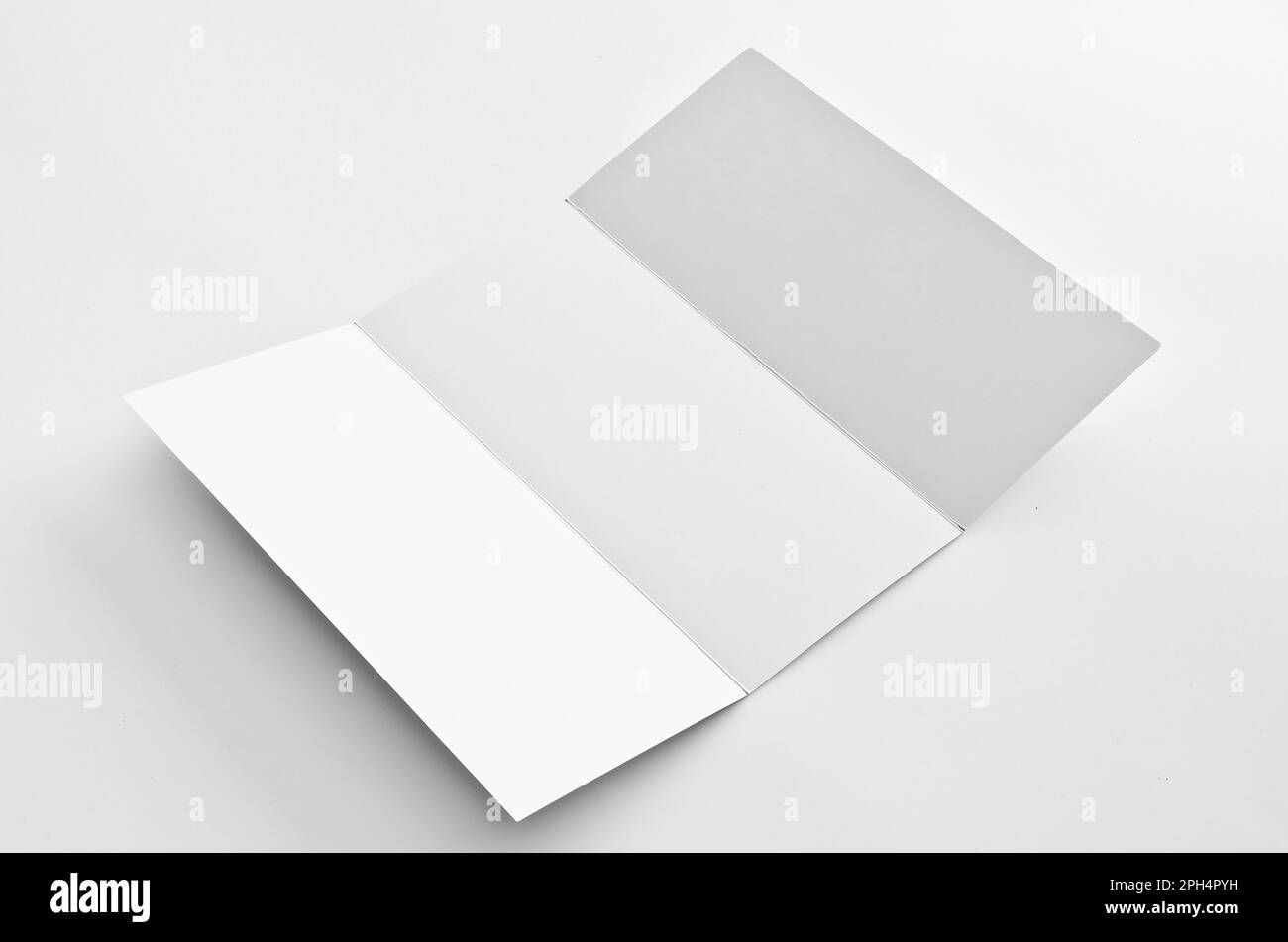 DL Tri-Fold Brochure 3D Rendering Stock Photo - Alamy