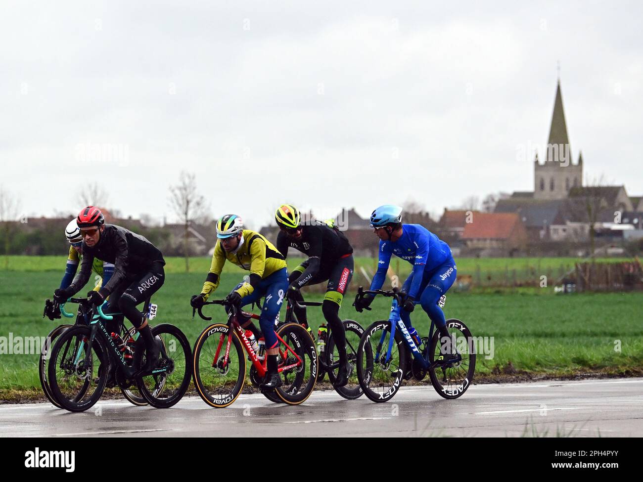 Wevelgem, Belgium. 26th Mar, 2023. Dutch Mike Teunissen of Intermarche ...