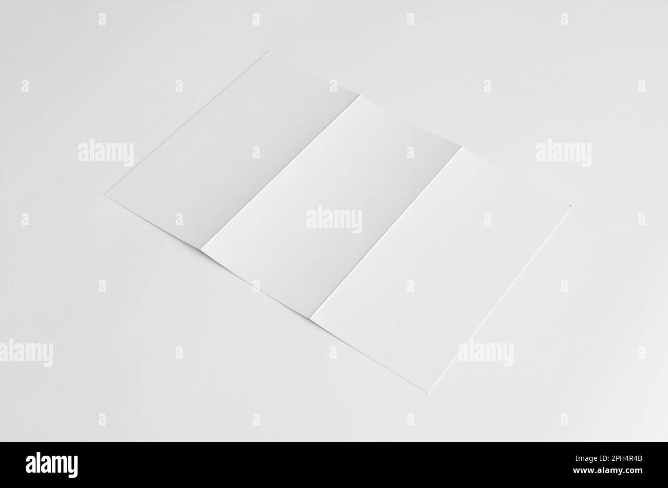 DL Tri-Fold Brochure 3D Rendering Stock Photo - Alamy