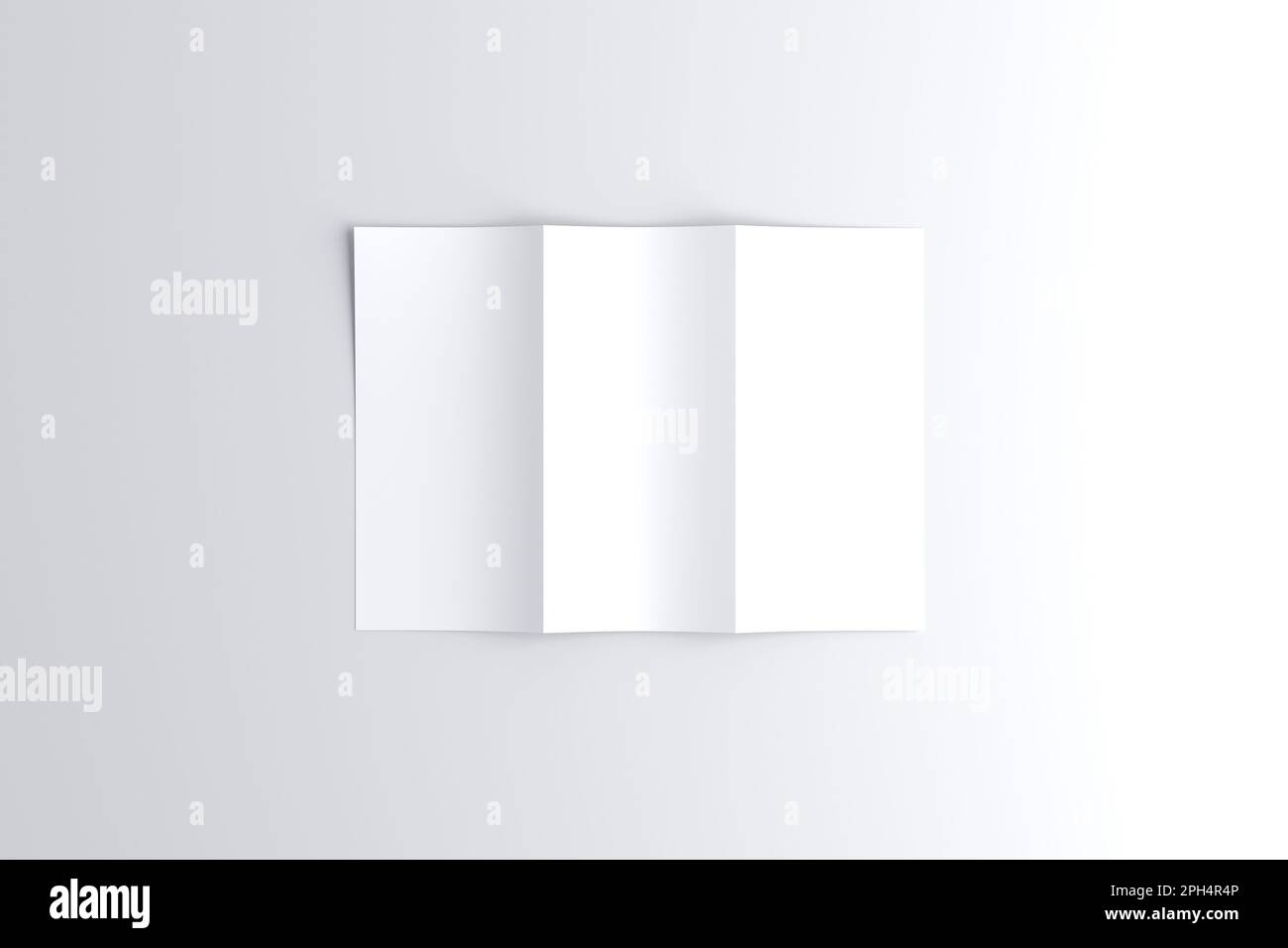 DL Tri-Fold Brochure 3D Rendering Stock Photo - Alamy