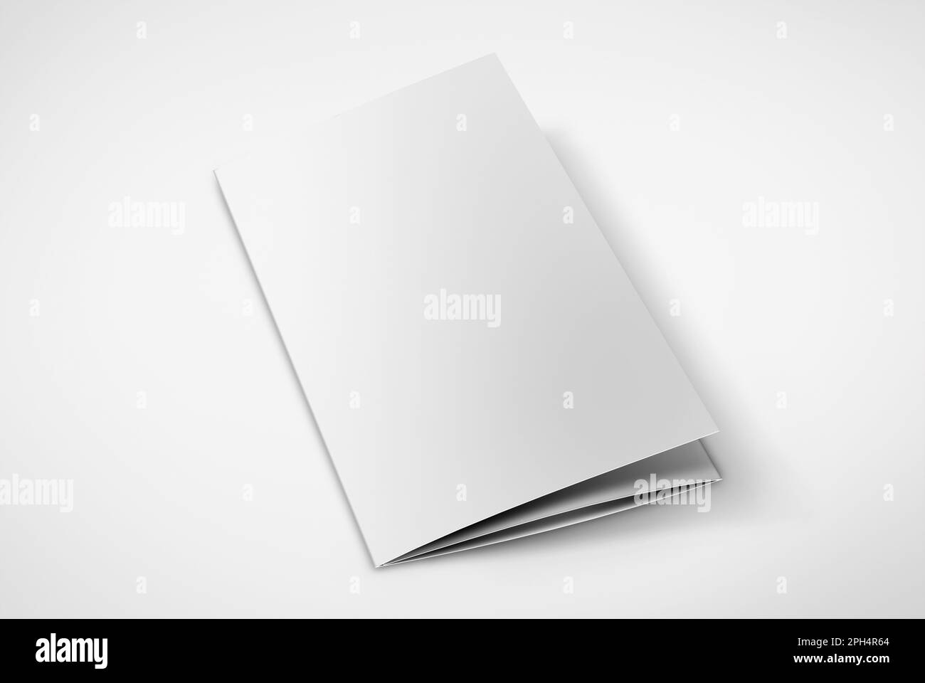 DL Tri-Fold Brochure 3D Rendering Stock Photo - Alamy