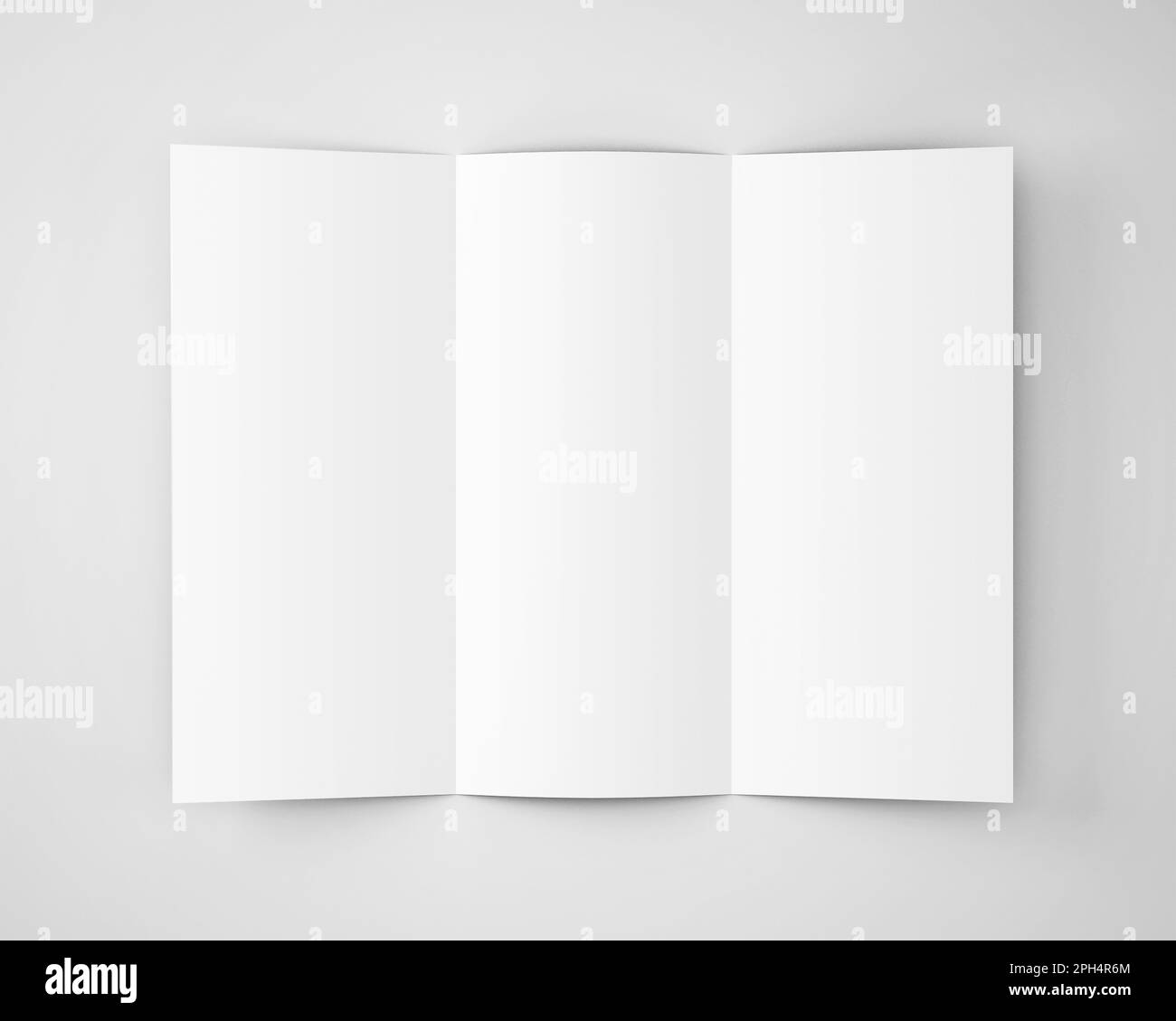 DL Tri-Fold Brochure 3D Rendering Stock Photo - Alamy