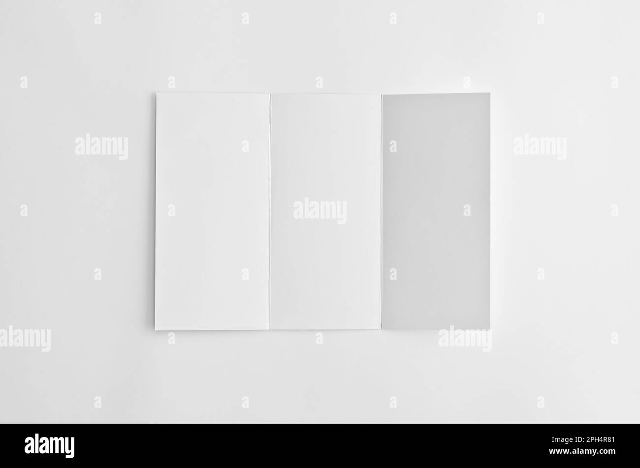 DL Tri-Fold Brochure 3D Rendering Stock Photo - Alamy