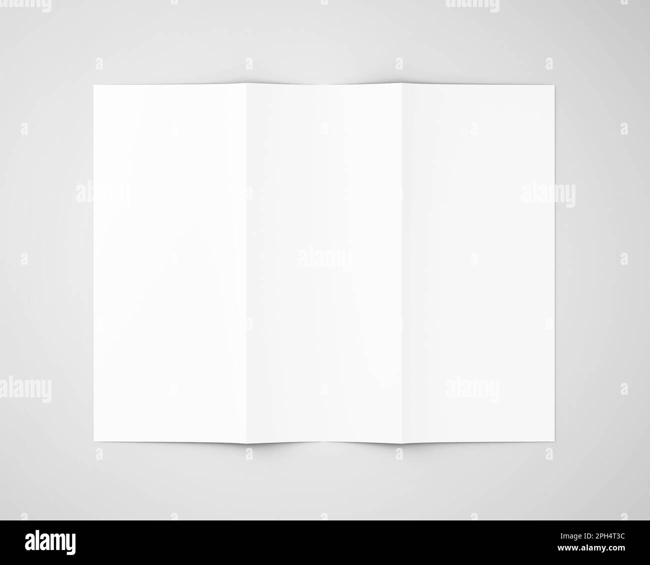DL Tri-Fold Brochure 3D Rendering Stock Photo - Alamy
