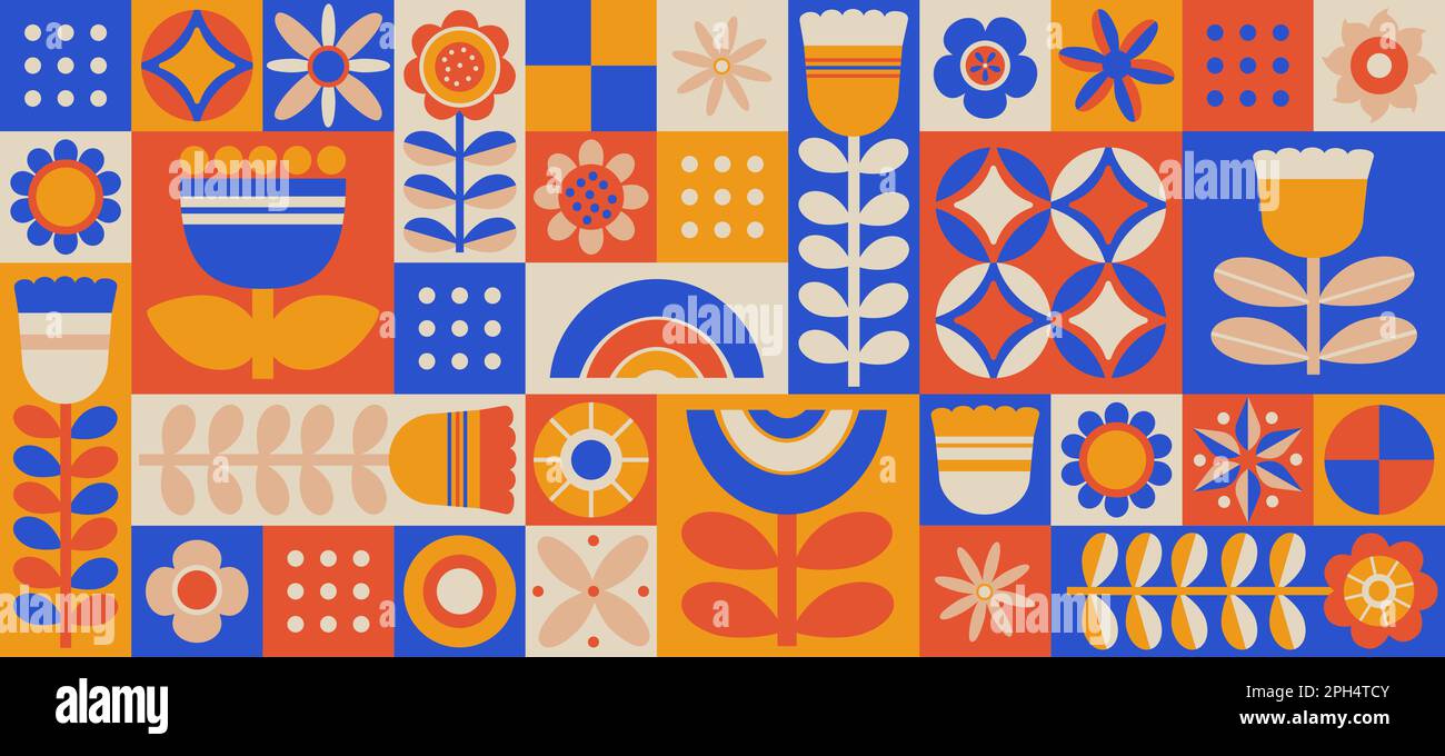 Minimalistic geometric pattern. Modern abstract horizontal background ...