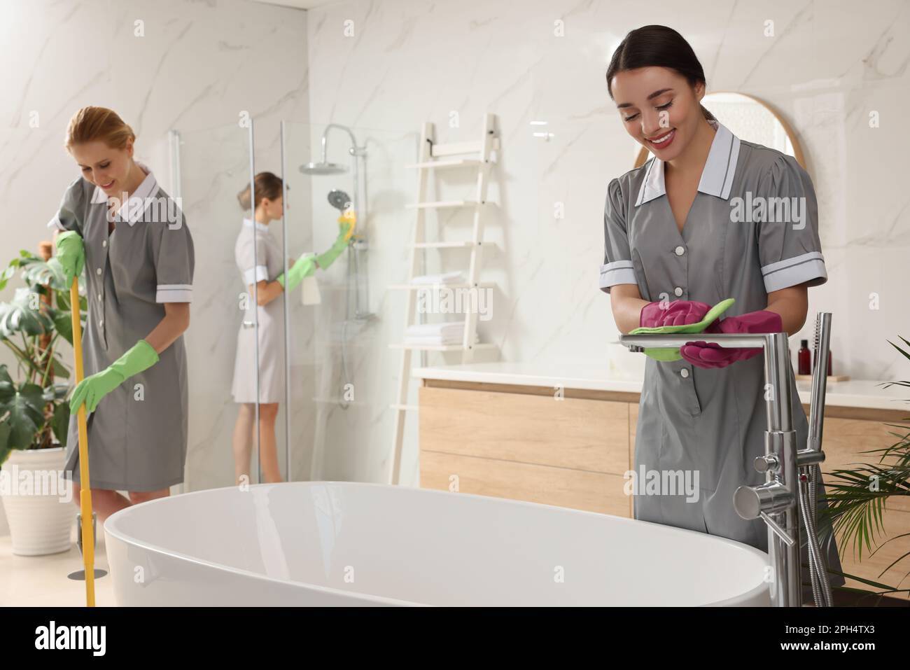 Bathroom attendant hi-res stock photography and images - Alamy