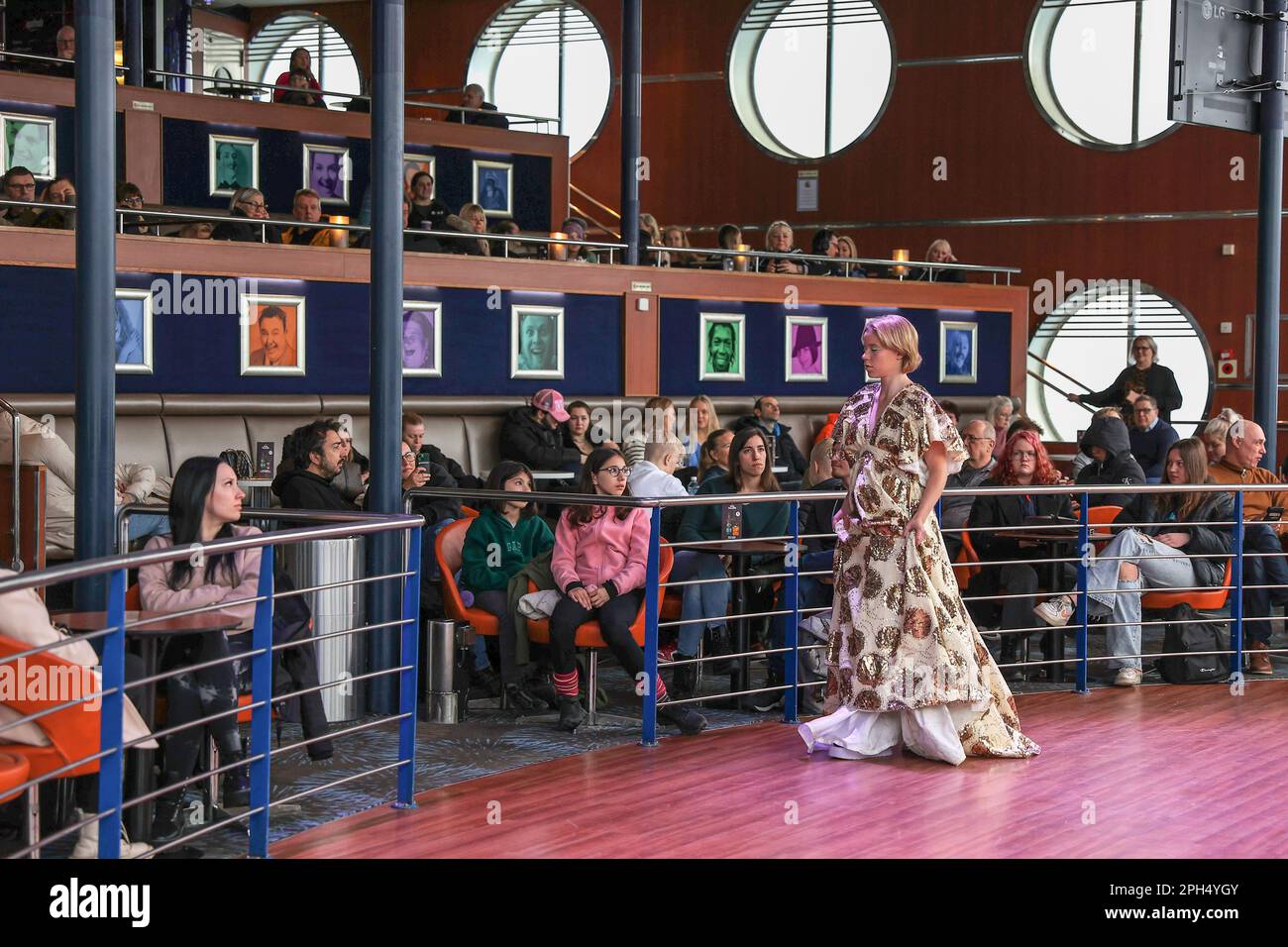 Helsinki, Finland. 24th Mar, 2023. A model showcasing a dress from ...