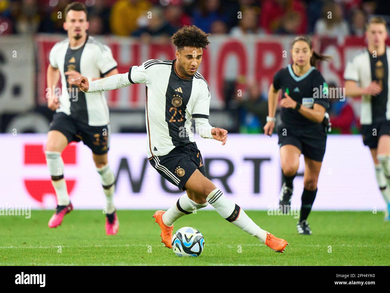 Kevin Schade, DFB 21 in the friendly match GERMANY - PERU 2-0 ...