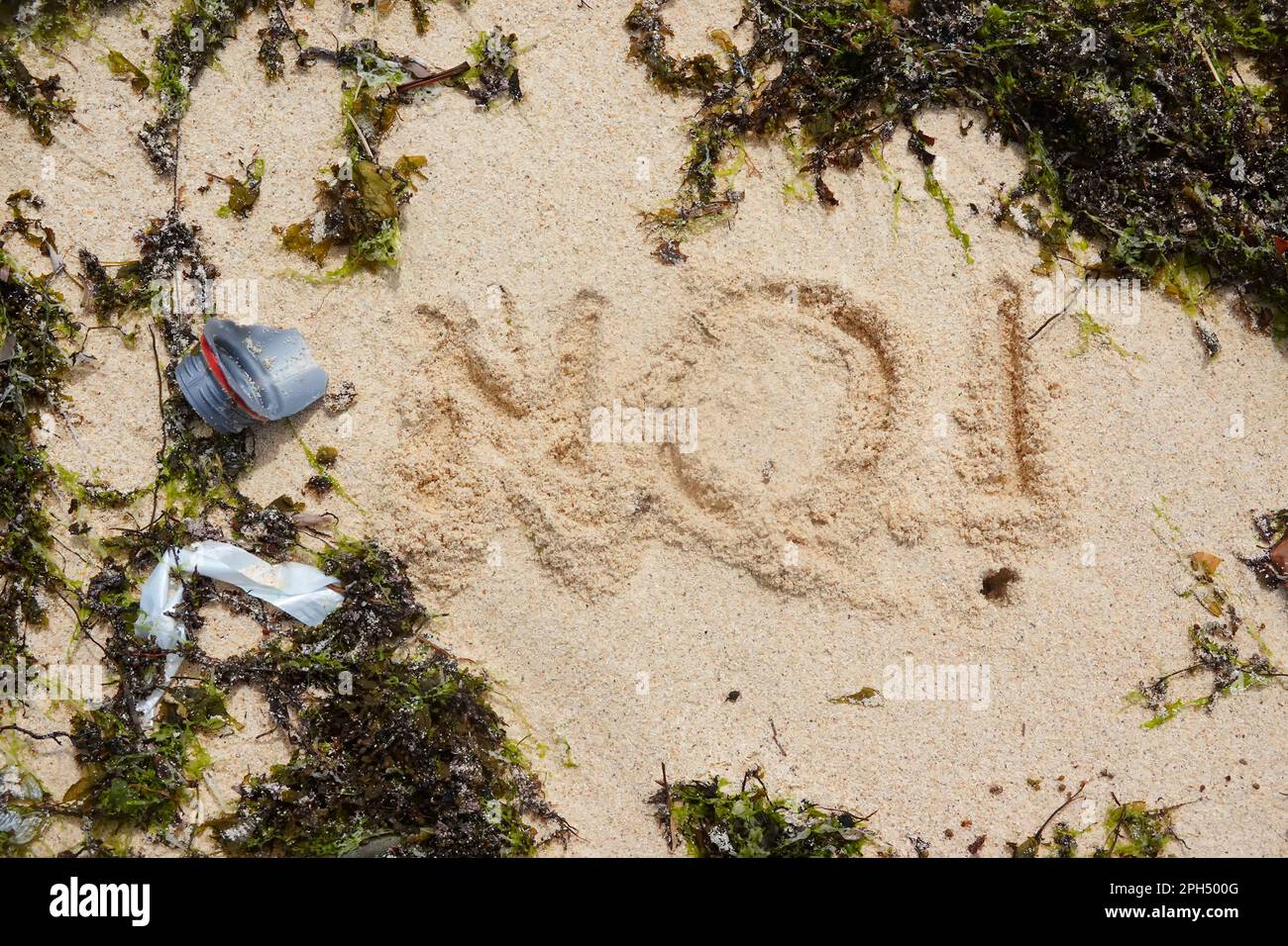 Plastic waste, beach, Mauritius Stock Photo - Alamy